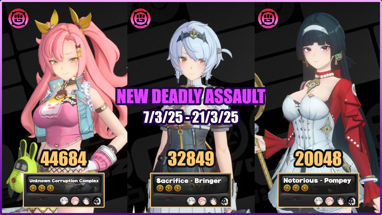 Soldier 0 Anby Nicole Astra Yao Team | NEW Deadly Assault 1.6 | Zenless ...