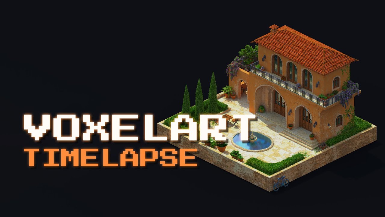 Voxel Art Timelapse – Building a Dreamy 3D Isometric House | Chill ...