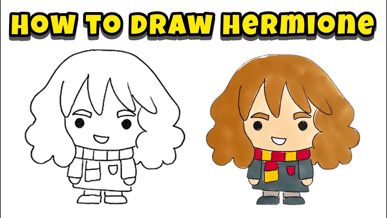 Masterclass: How to Draw Hermione Jean Granger from Harry Potter in ...