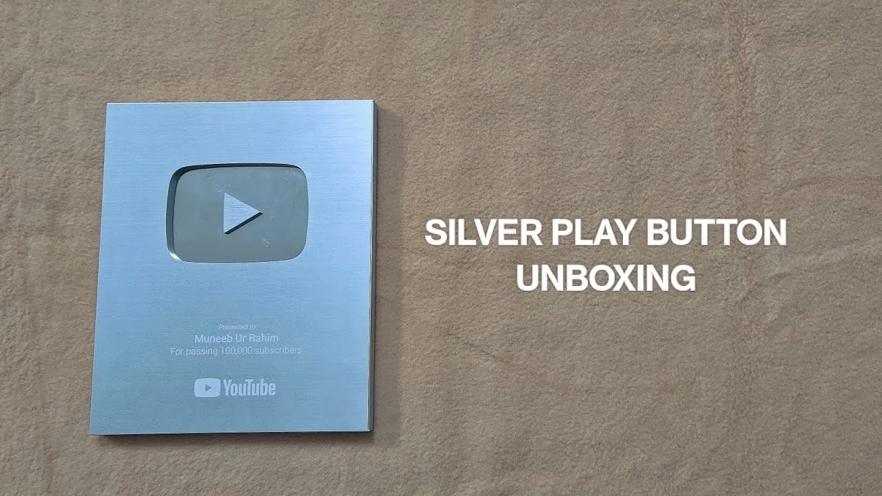 Silver play button unboxing thanks you public 🕋☝️ - YouTube