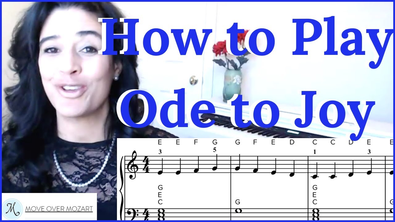 HOW TO PLAY ODE TO JOY ON PIANO STEP BY STEP 2021 - YouTube