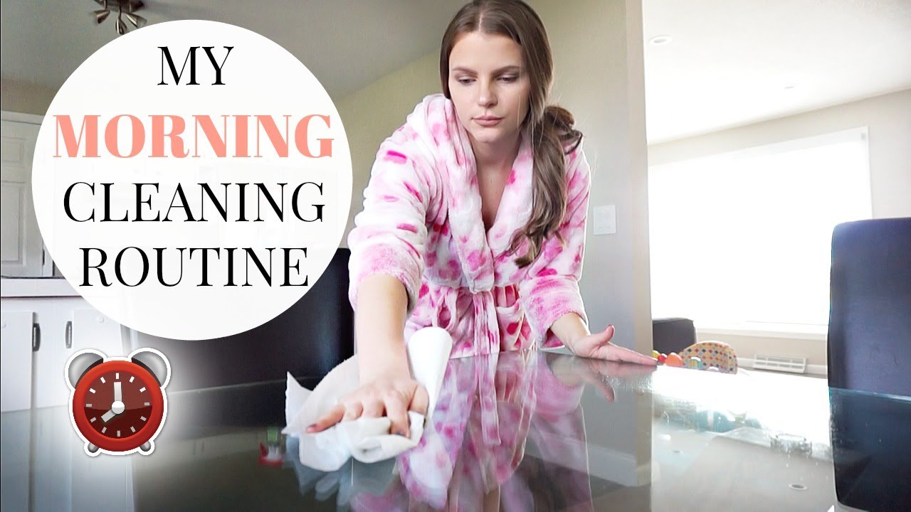 MY SIMPLE MORNING CLEANING ROUTINE 2020 | SAHM | Clean With Me - YouTube