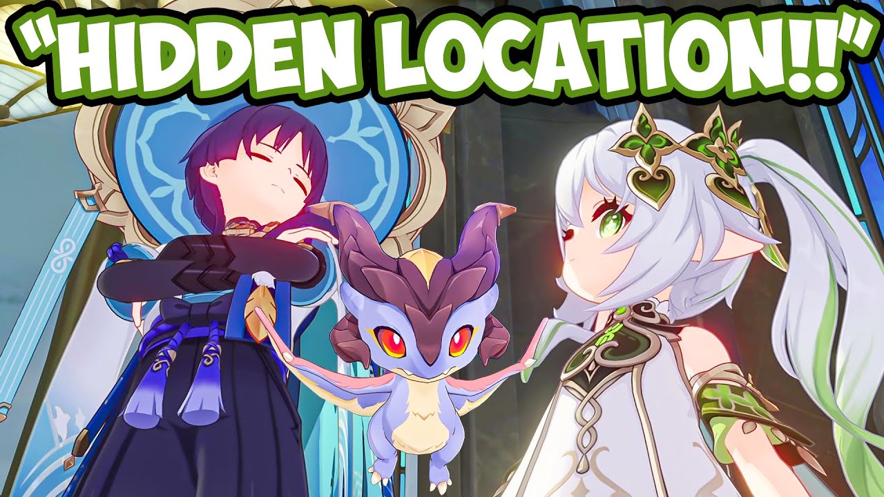 NAHIDA & WANDERER Hidden Location FULL STORY Cutscene Summertide Scales ...