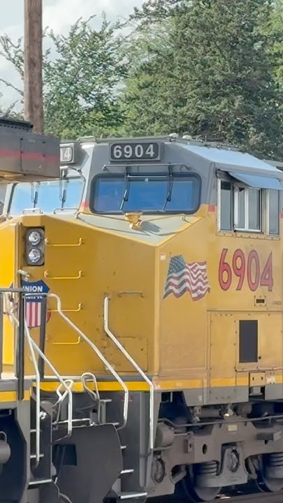 UP #6904 With Fire Damage From The Turbo!🔥. #transportation #train #railfan - YouTube