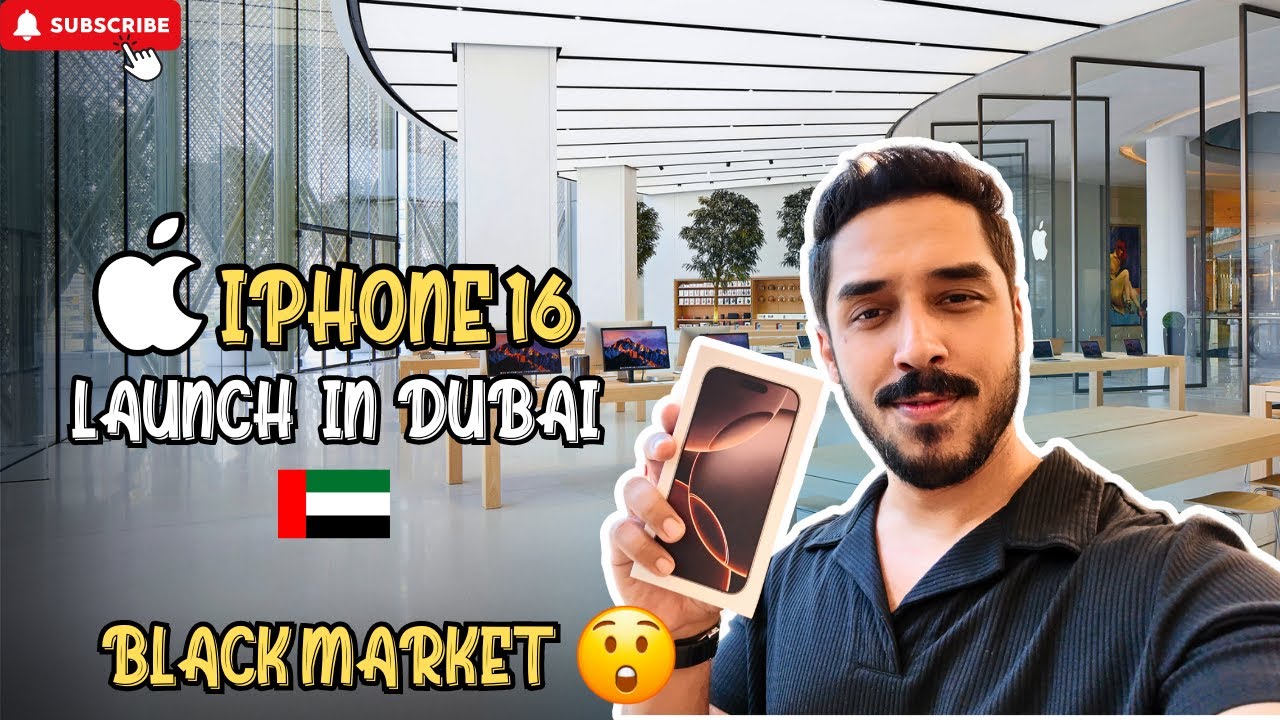iPhone 16 Launch Day in Dubai 😍 iPhone 16 Pro Max Leliya | Dubai Mall ...