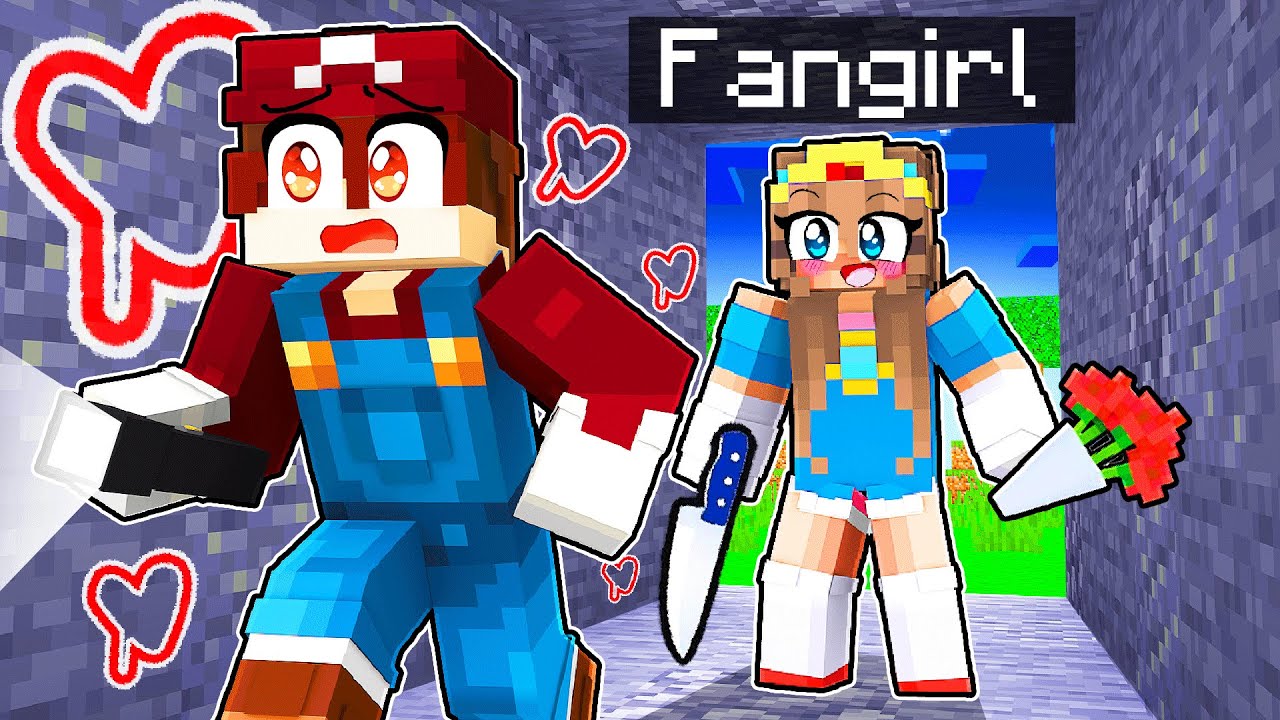 Tri Has A CRAZY FAN GIRL! | Minecraft Mario Movie Life | [13] - YouTube