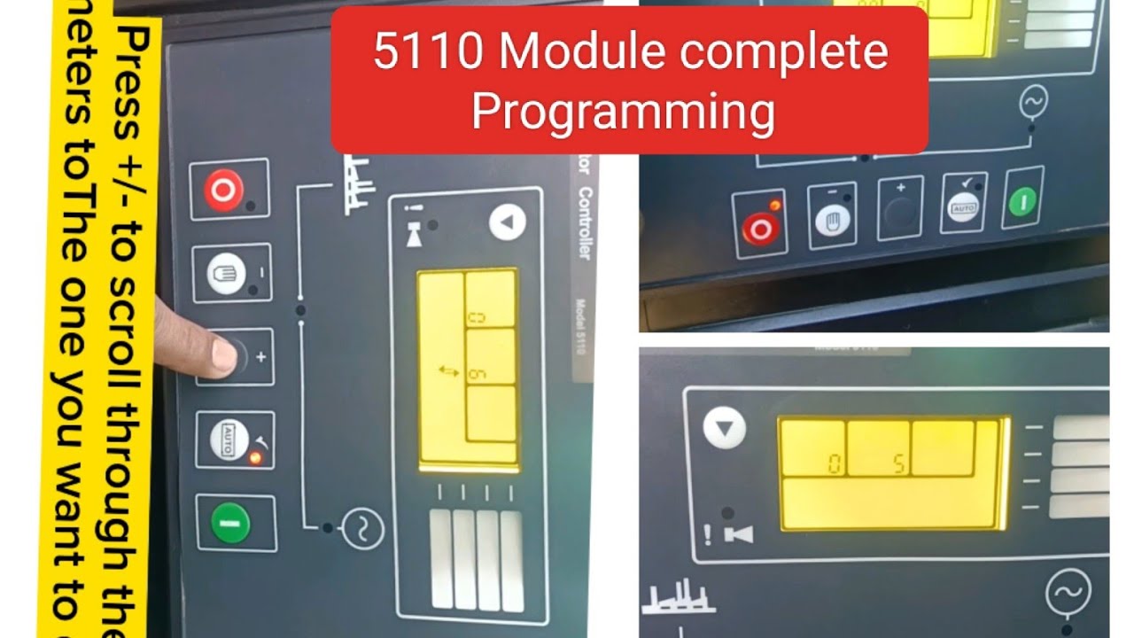 Generator Controller module 5110 programming complete video #5110 - YouTube