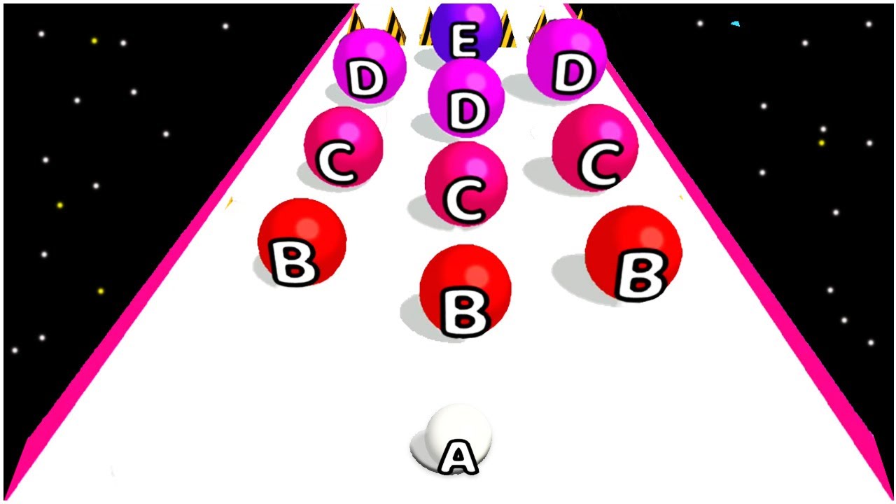 A-Z Run - alphabet Ball ABC run - Levels 1-12 (Android) - YouTube