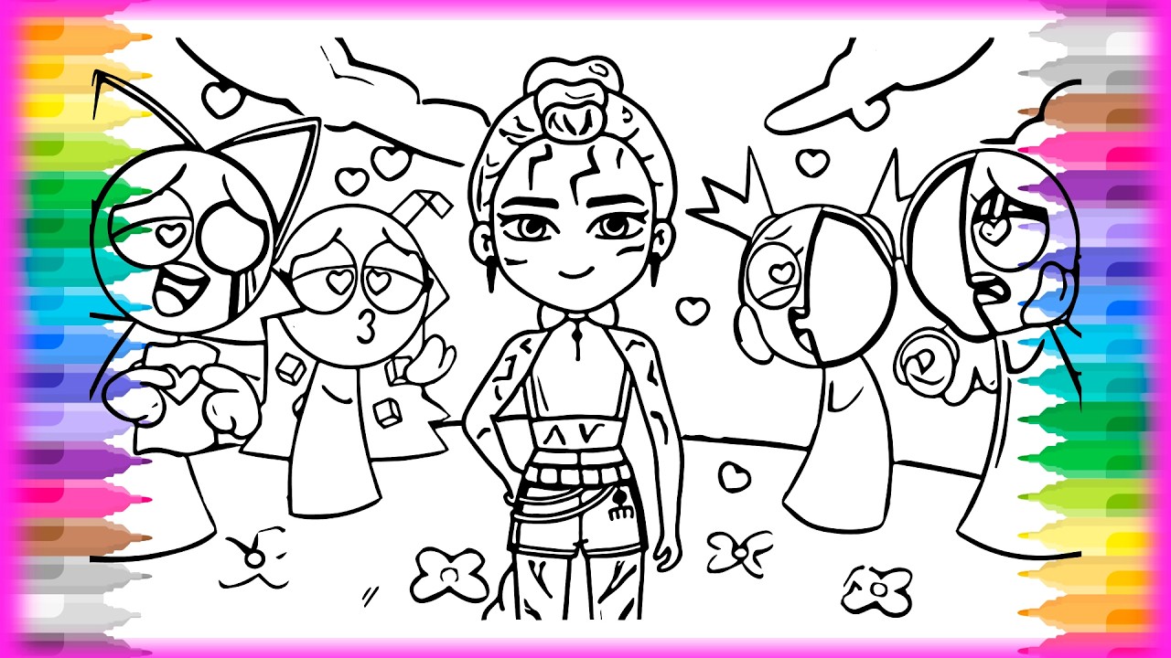 Incredibox SPRUNKI FALLS IN LOVE with RUMI? Coloring Pages | Satisfying ...