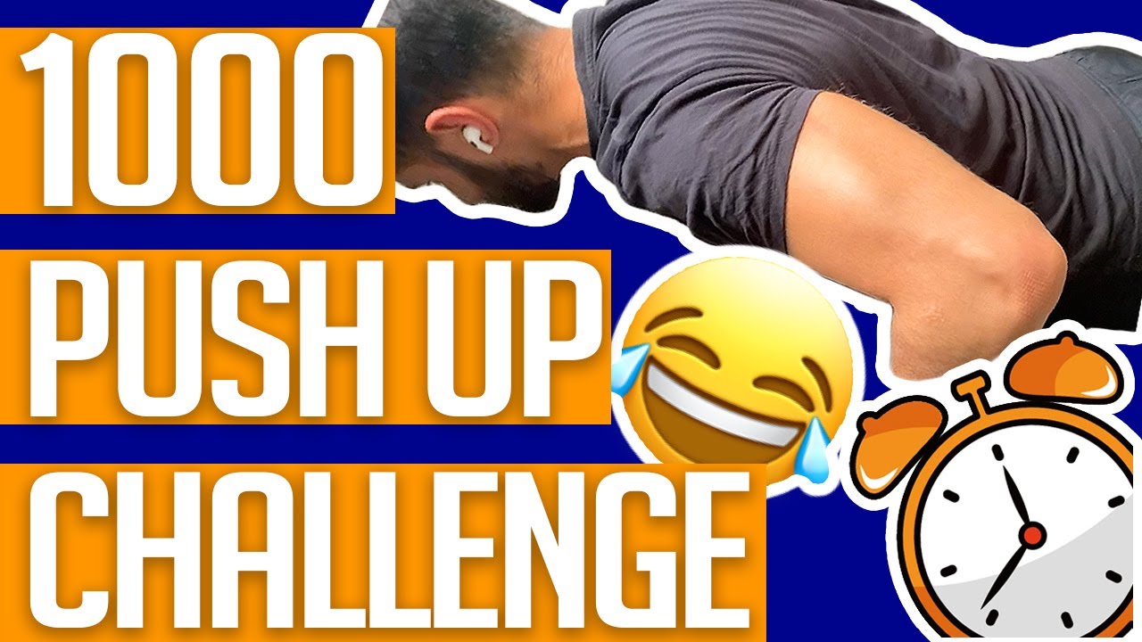 1000 PUSH UPS IN AN HOUR CHALLENGE! - YouTube
