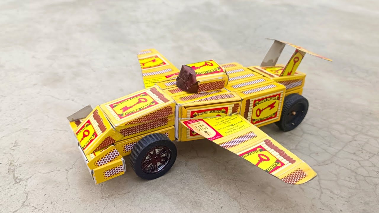 How To Make Flying Racing Car With Matchbox | Machis Ki Racing Car ...