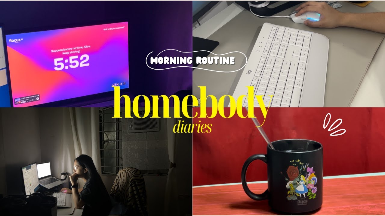 Homebody Diaries: 4am Workday Morning Routine - YouTube