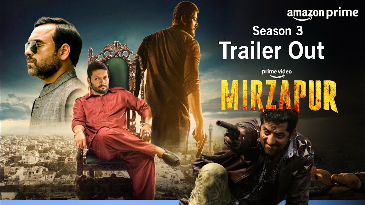 MIRZAPUR Season 3 - Trailer | Pankaj Tripathi | Ali Fazal | Divyenndu Sharma | Munna Bhaiya ...