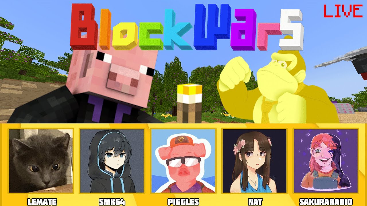 BLOCK WARS 14 TEAM MONKE ft. Step_To_Hell, SMK, SakuraRadio and ...