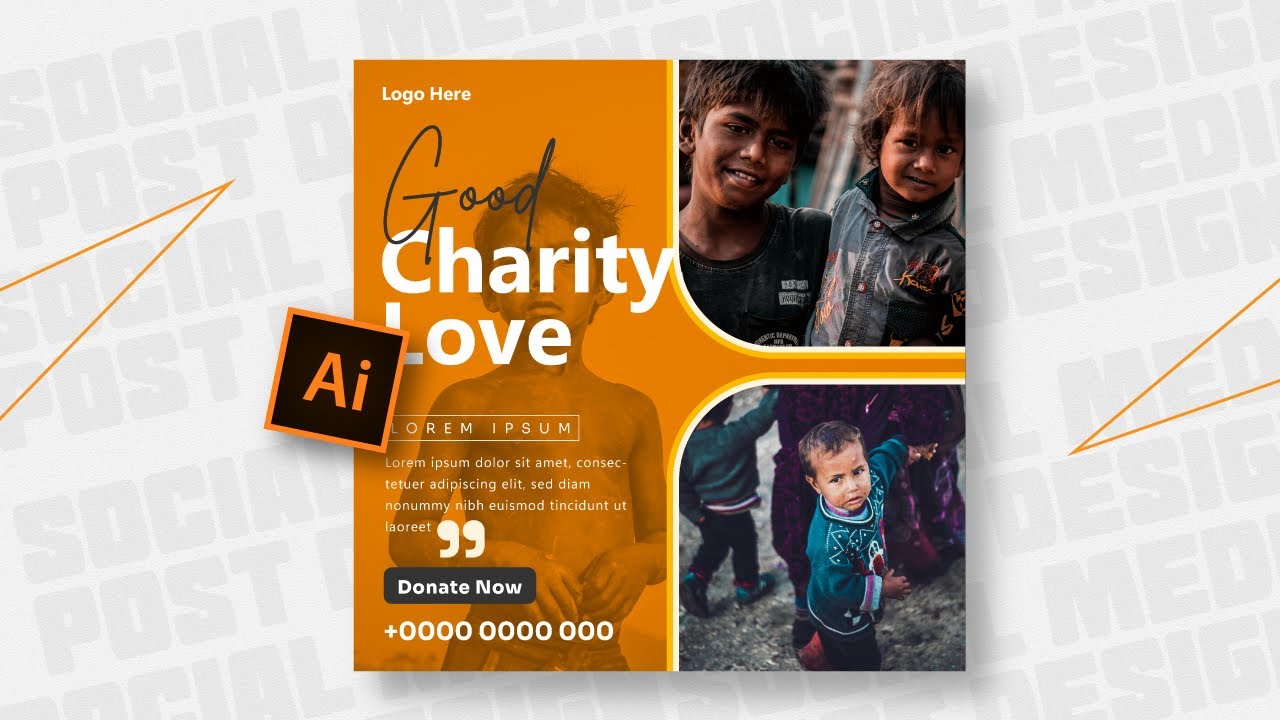 Charity Social Media Poster Design ।। Spread Your Love towards Poor ...