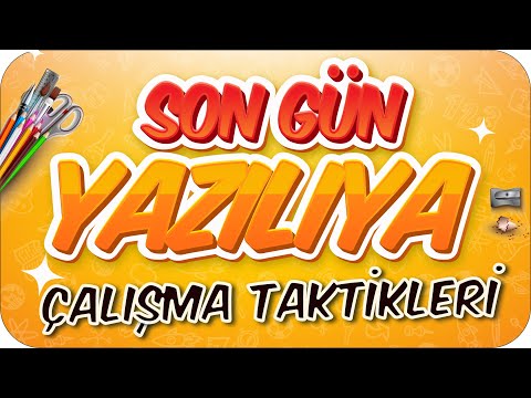 10.Sınıfta Notlarını Uçuracak Son Dakika Taktikleri! 🚀