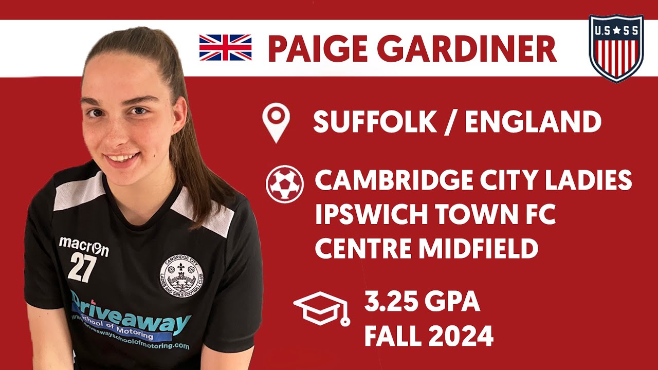 Paige G - U.S Sports Scholarships - YouTube