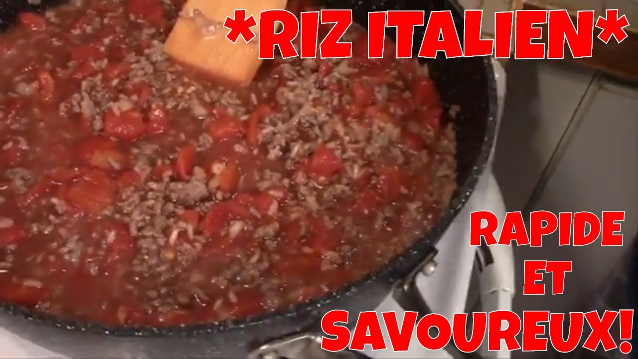 FACILE RAPIDE ET SUCCULENT *RIZ ITALIEN* - YouTube