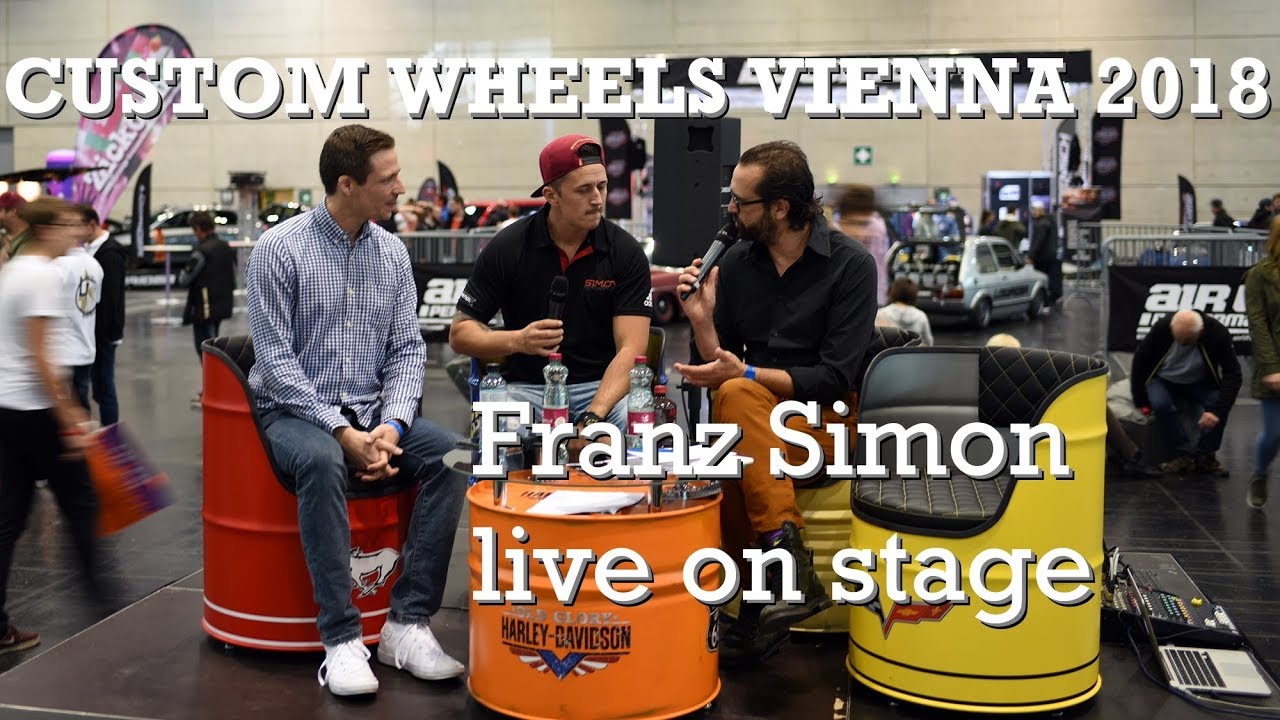 Franz Simon on stage at Custom Wheels Vienna 2018 [4K60p] - YouTube