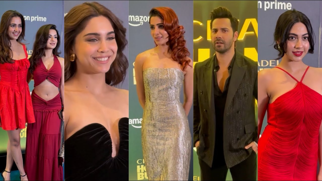 Citadel Honey Bunny movie Screening Varun Arjun Samantha Tejasswi Reem ...