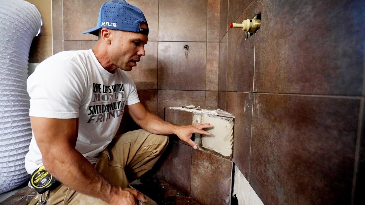 Shower Bench Tile Failure --- Waterproofing Done Wrong - YouTube