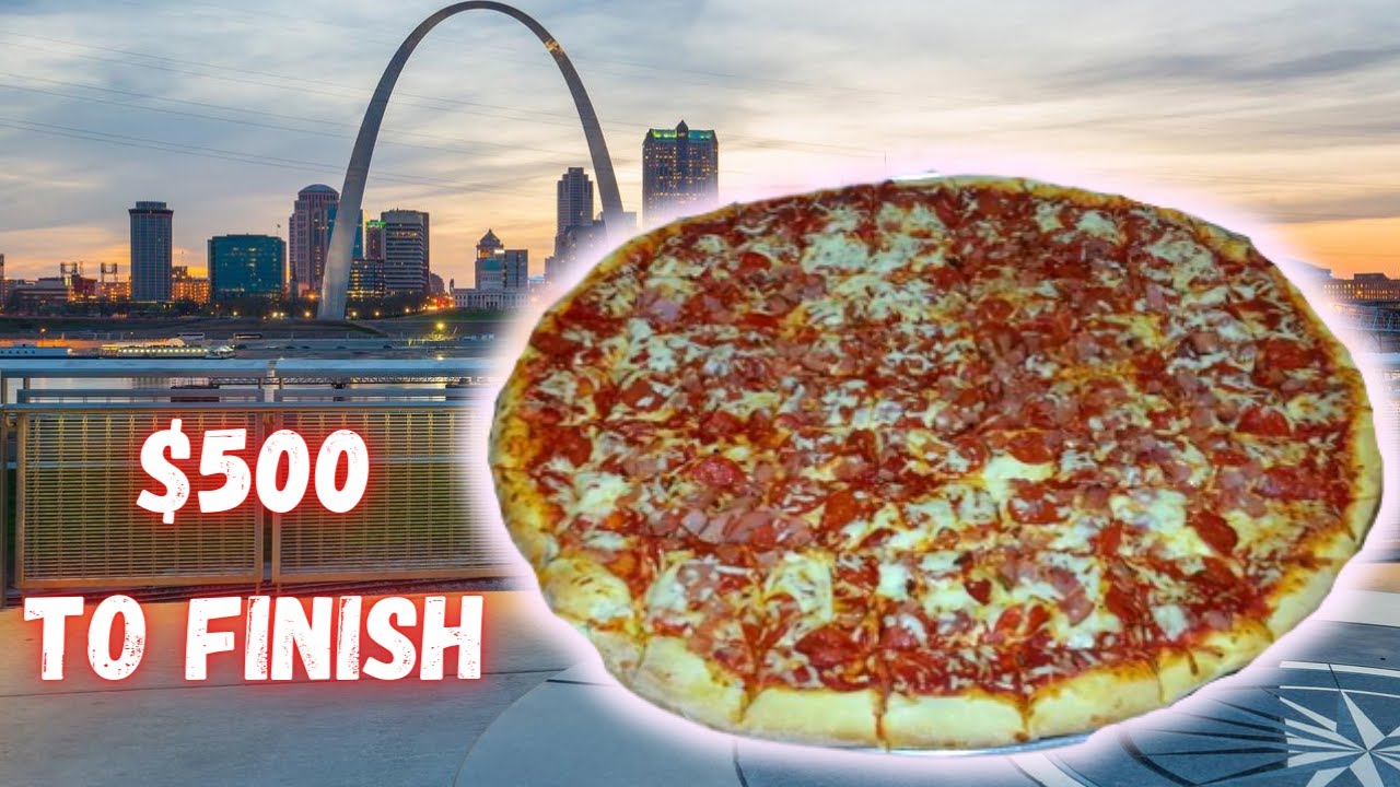 $500 Pointer's Pizza's 28" Pointersaurus Pizza My First Food Challenge ...