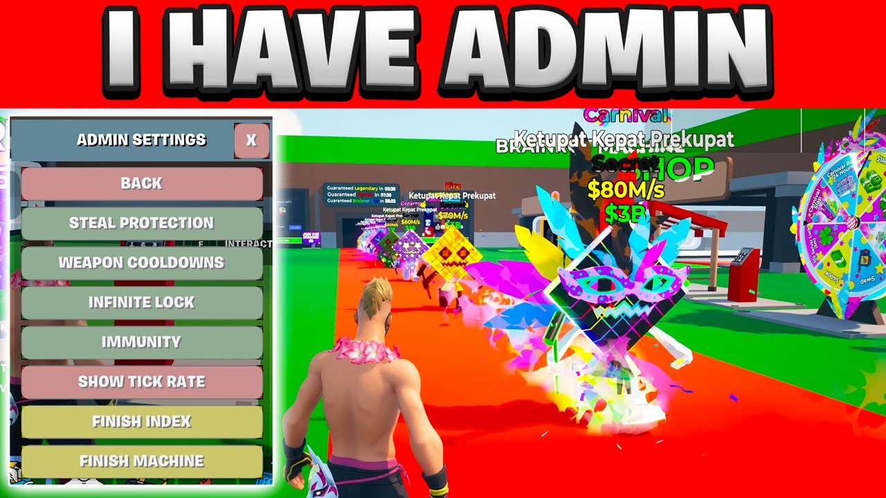 I Used ADMIN Commands in Fortnite Steal The Brainrot (SECRET ADMIN CODE) - YouTube