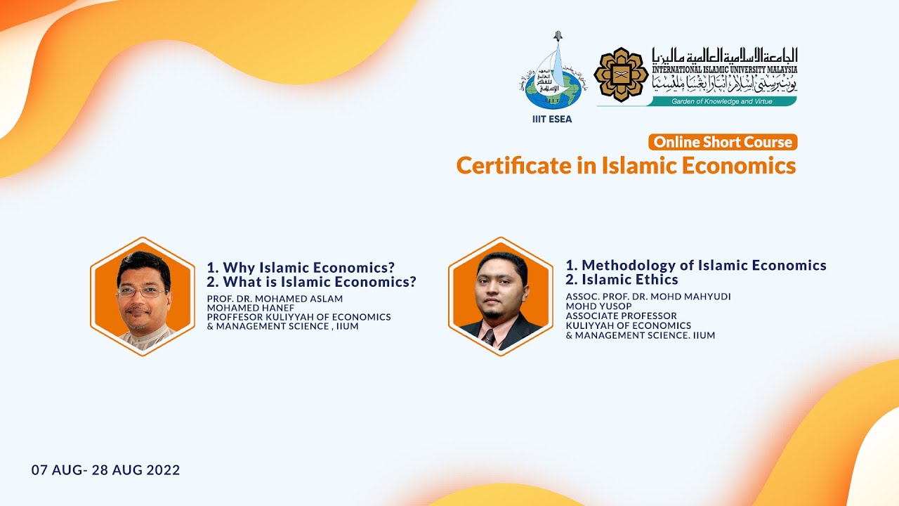 Class I : Certificate in Islamic Economics - YouTube