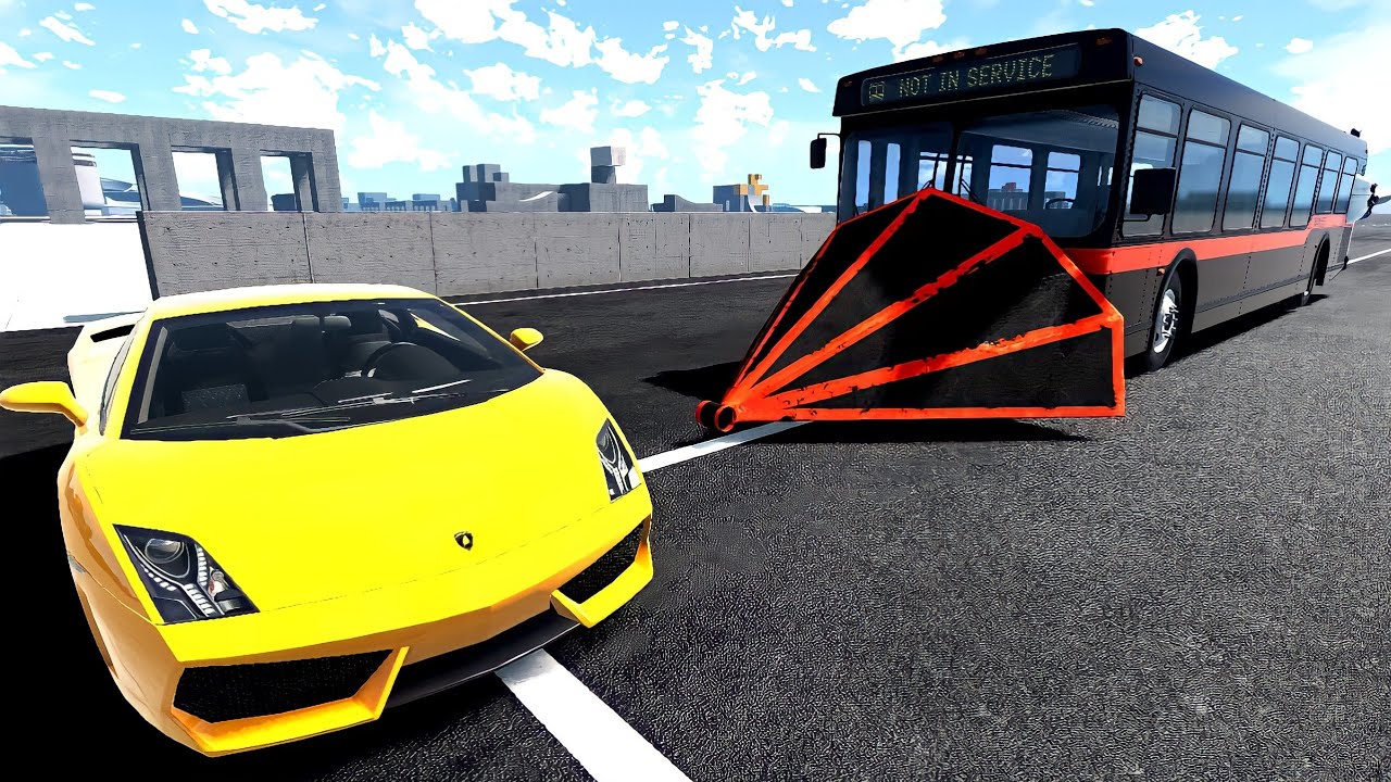 Nitrogen Ram Bus VS Cars | BeamNG.drive - YouTube