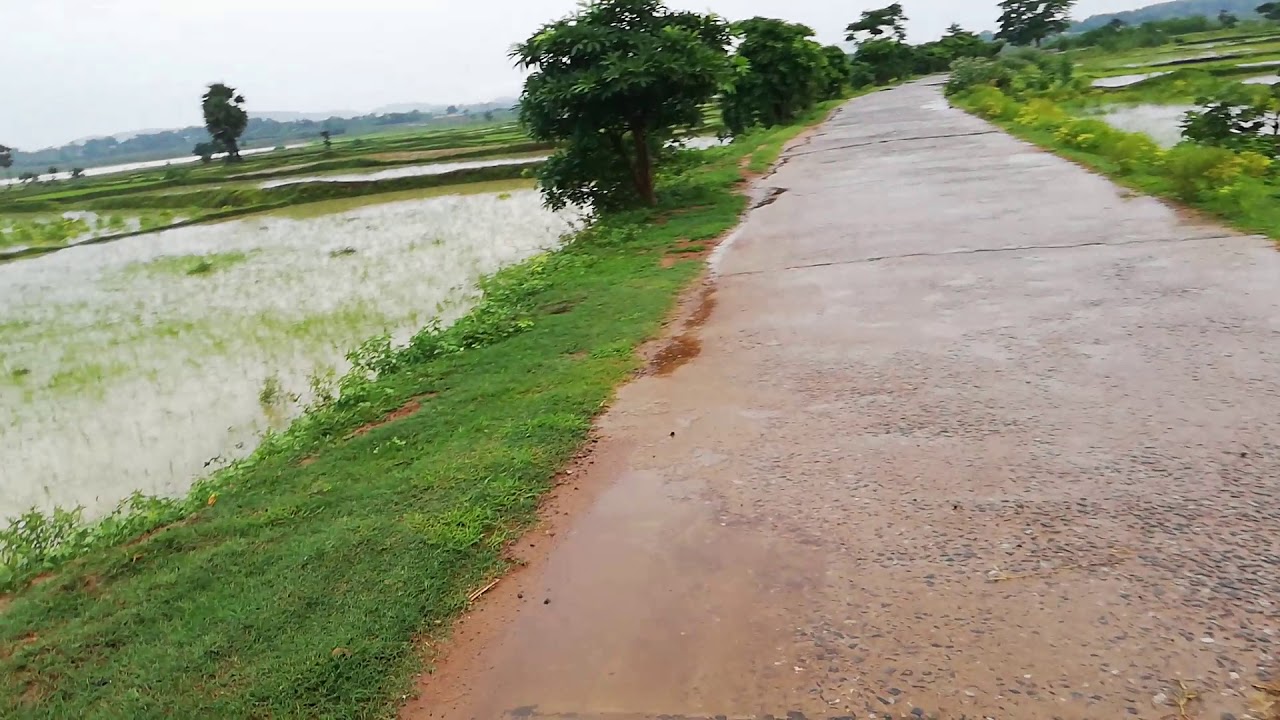Village Road side view during rainy day - YouTube