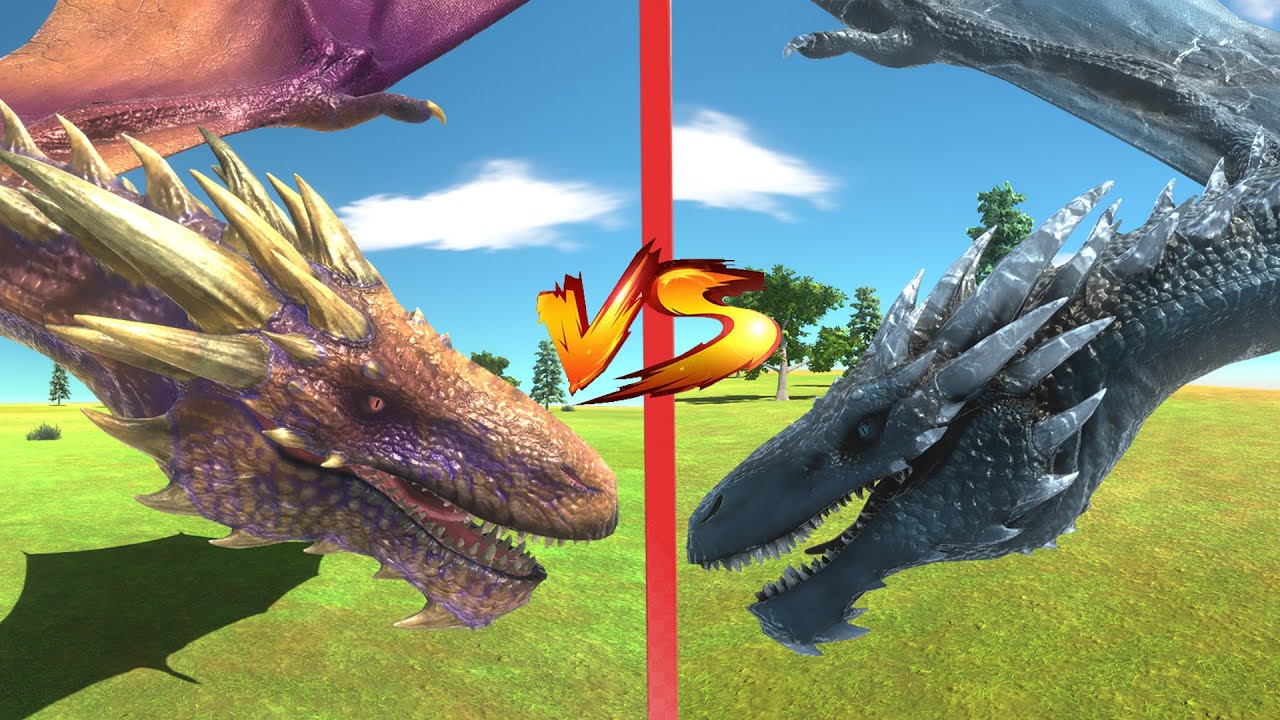Red Dragon VS Blue Dragon | EPIC BATTLE - YouTube