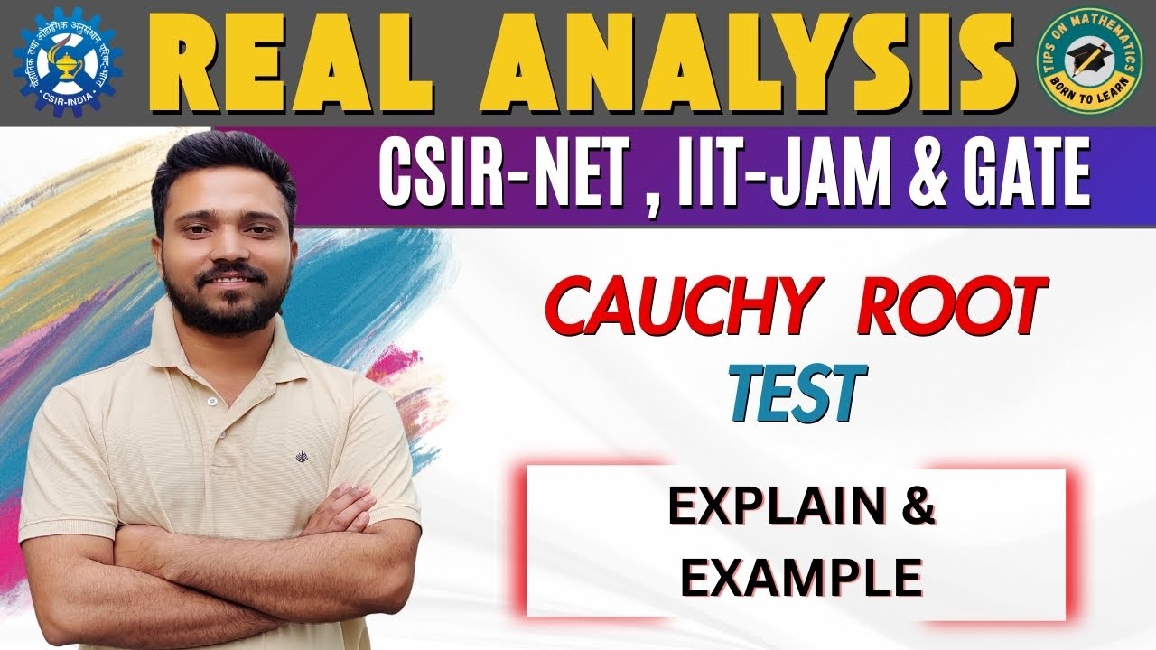 Cauchys Root Test For Convergence Of Infinite Series Real Analysis Csir Net By Nb Sir Youtube