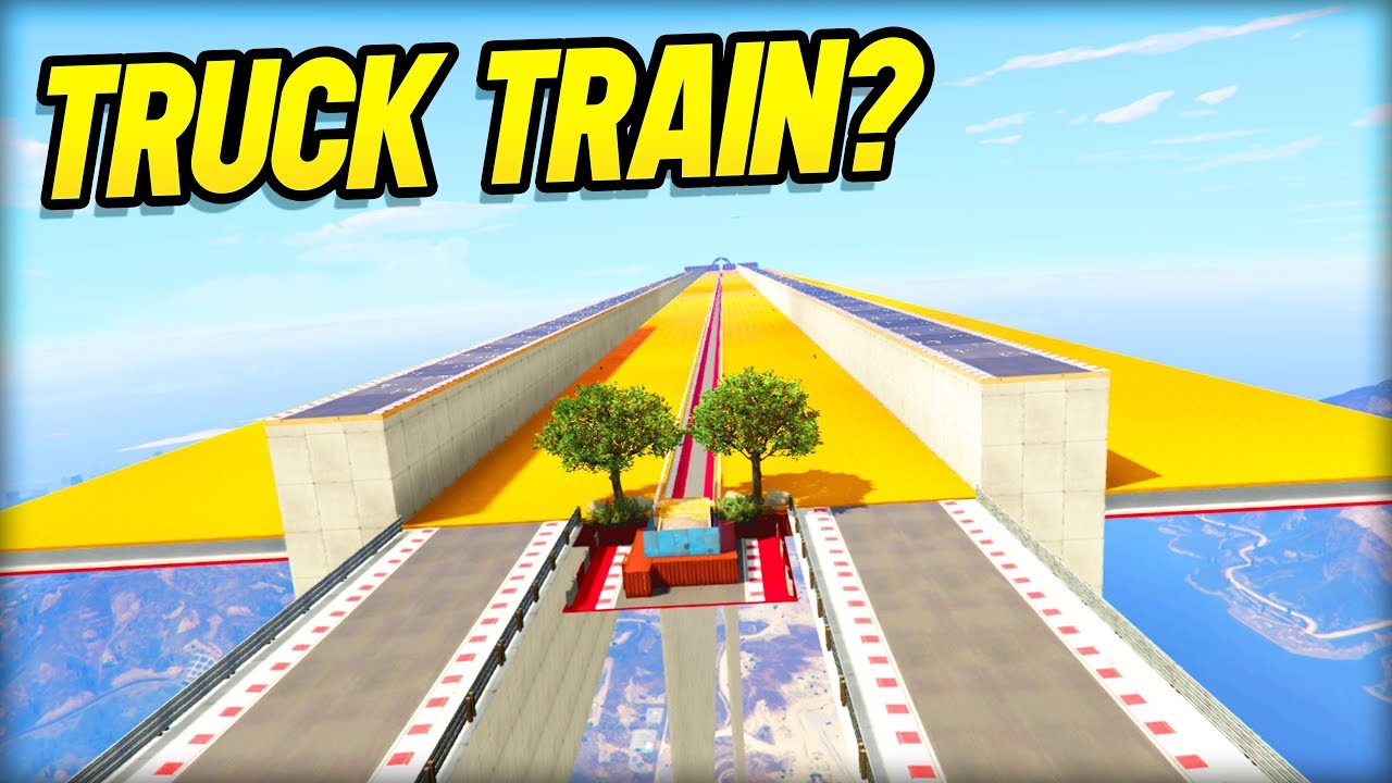 GTA 5 - SKY HIGH TRUCK TRAIN? | Olli43 - YouTube
