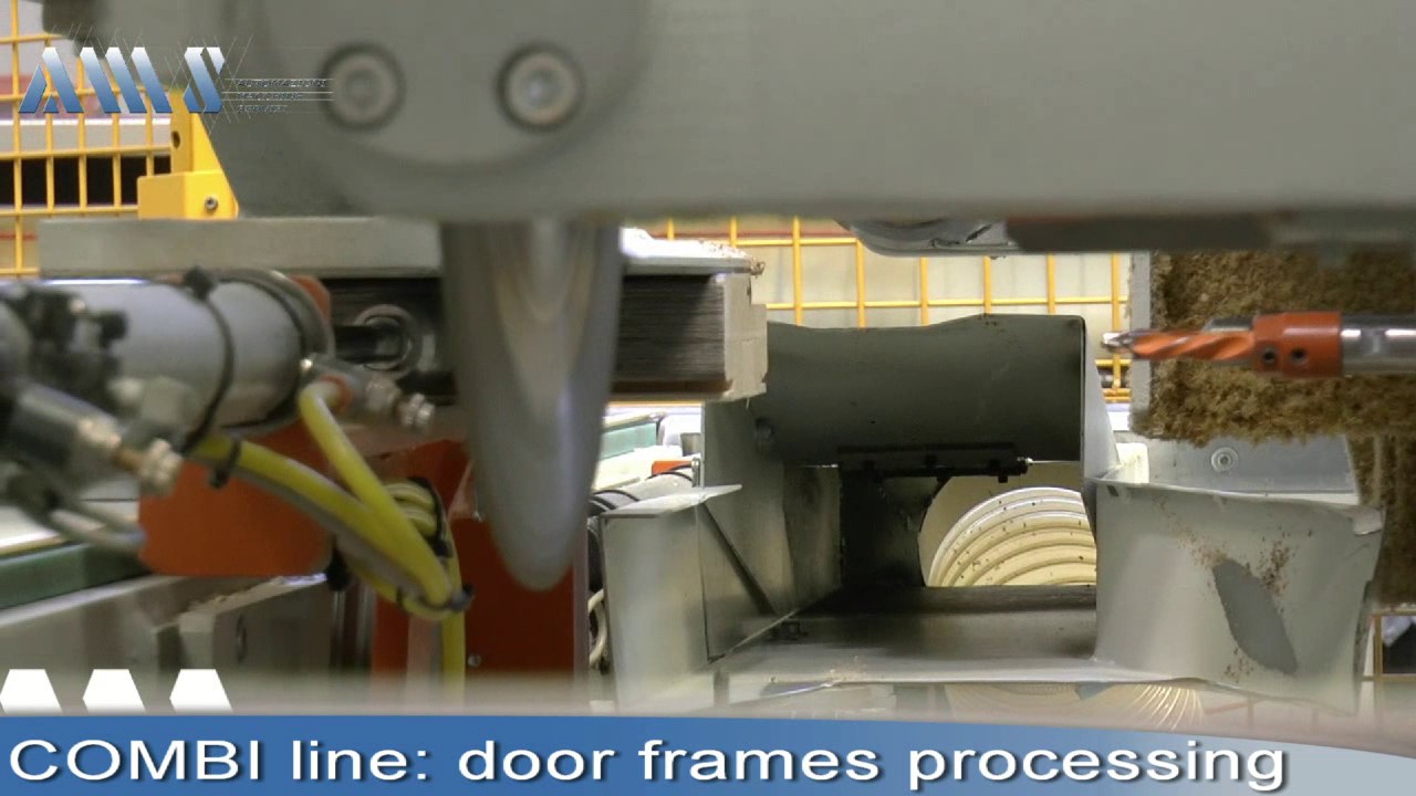 COMBI: door frames processing line - YouTube