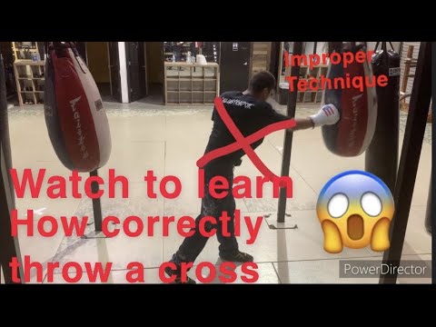 Learning how to throw the cross and the Proper Footwork when throwing ...