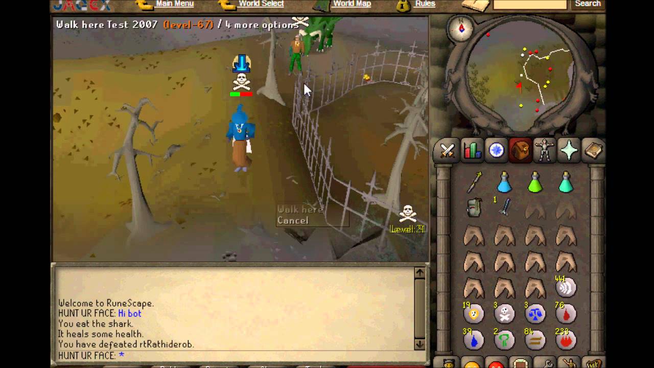 2007 RUNESCAPE/OSRC, PK, TROLL, PURE vid 1 - HUNT UR FACE - YouTube