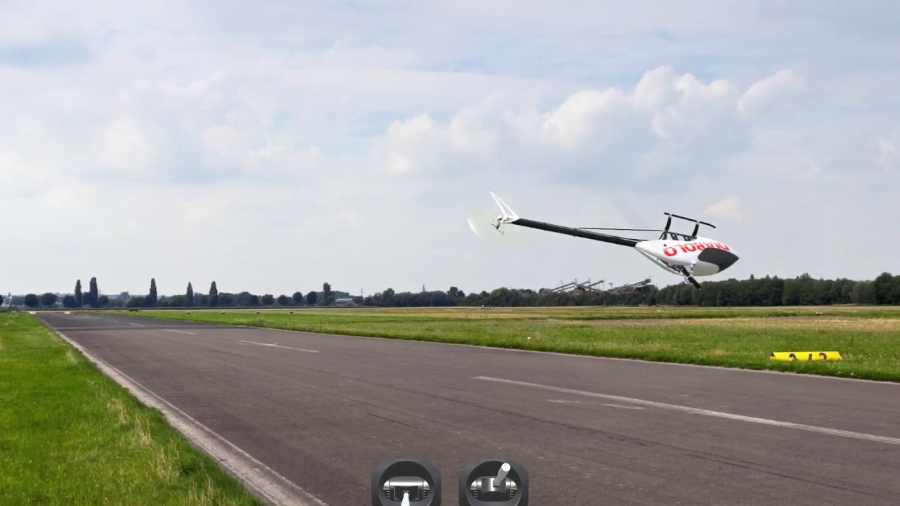 Diabolo 700 Soft 3D flight on the next sim with crash - YouTube