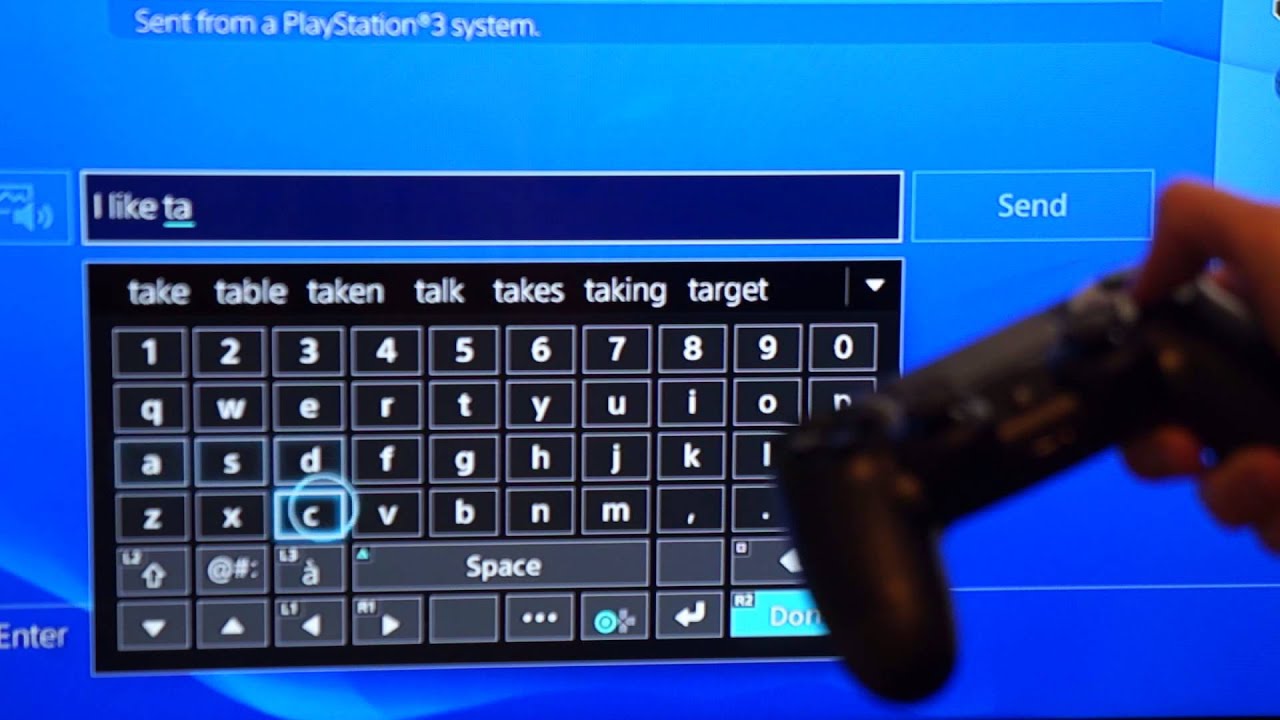 PS4 - Alternate ways of "typing" with the DualShock 4 - YouTube