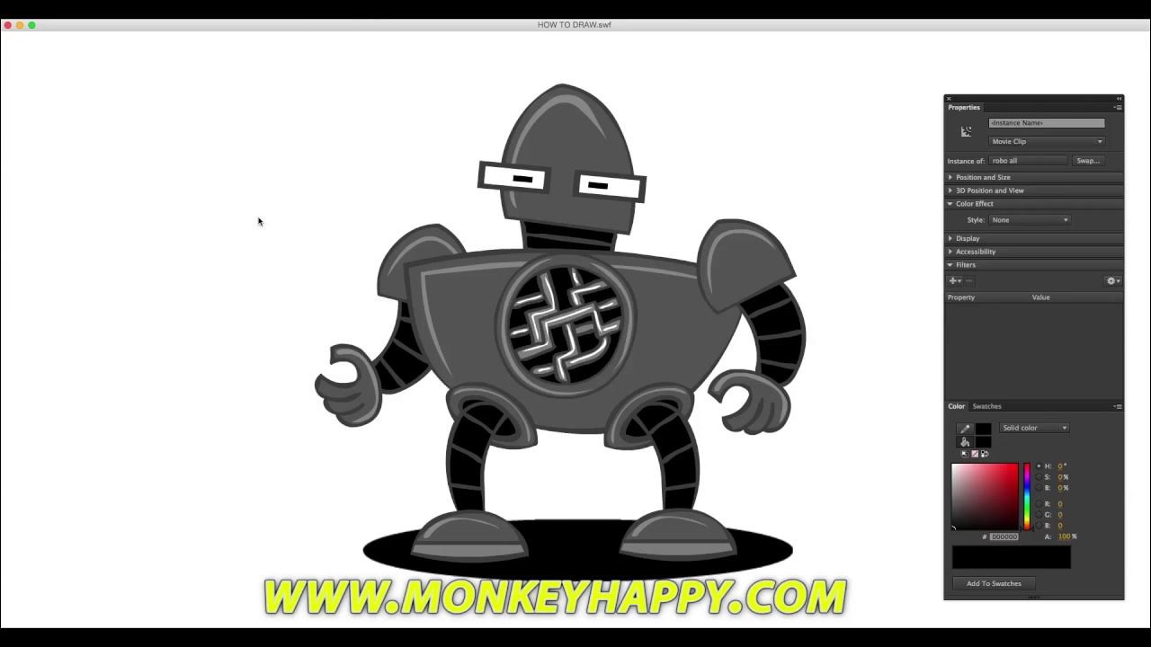 How to Draw and Animate in Adobe Animate CC - Drawing and animating a ...