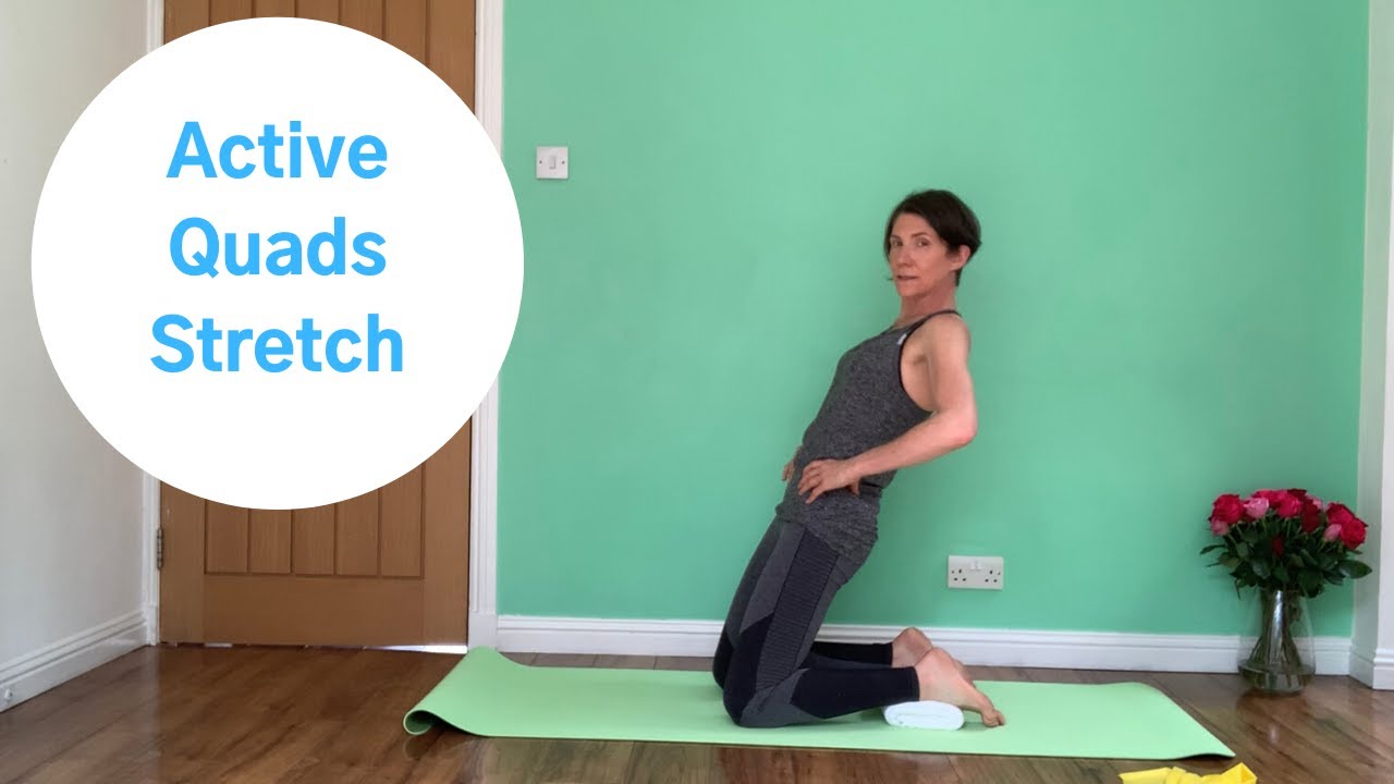 Active Quads Stretch ( reverse nordic curl) - YouTube