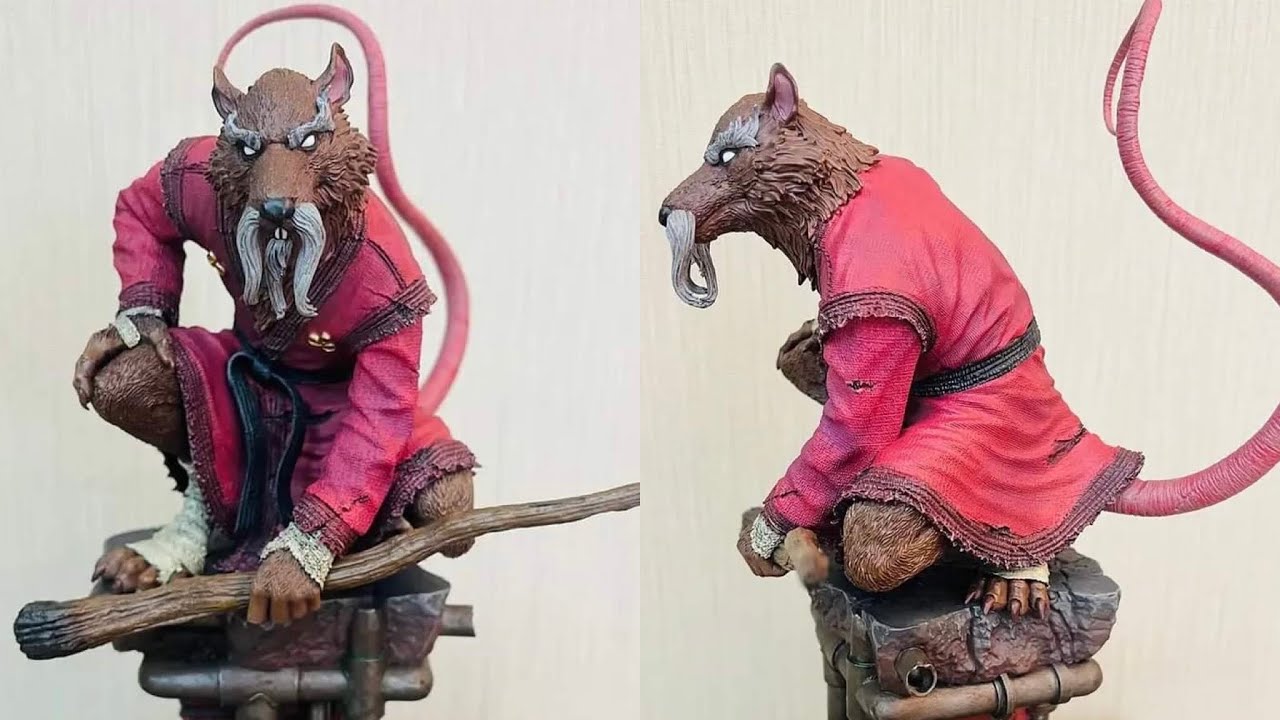 New TMNT teenage mutant ninja turtles splinter statue in hand images ...