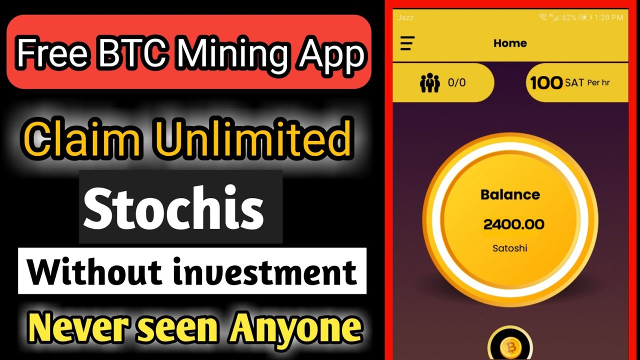 Free BTC Mining App | Unlimited Claims | Without Investment App | Learn ...