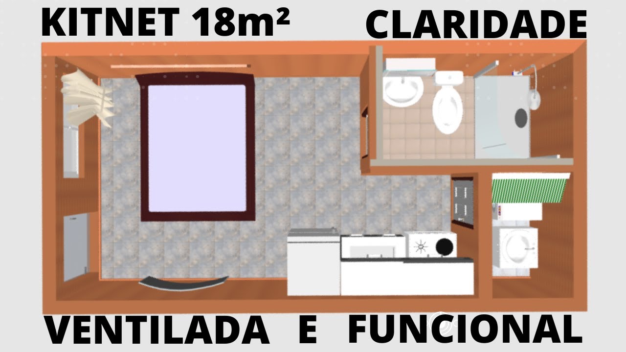 KITNET 18M² (3 X 6) VIVER DE KITNET, RENDA PASSIVA - YouTube