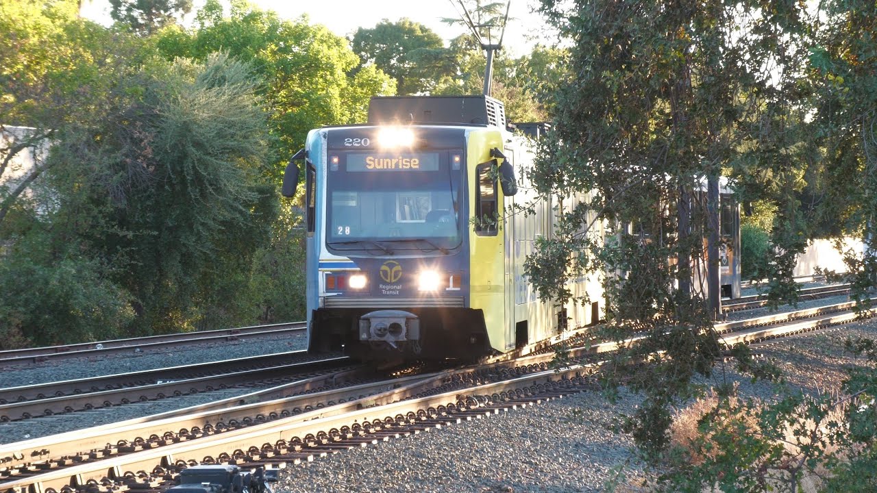 SACRT Gold Line Train Switching To Inbound Track At Mather, Auto Switch ...