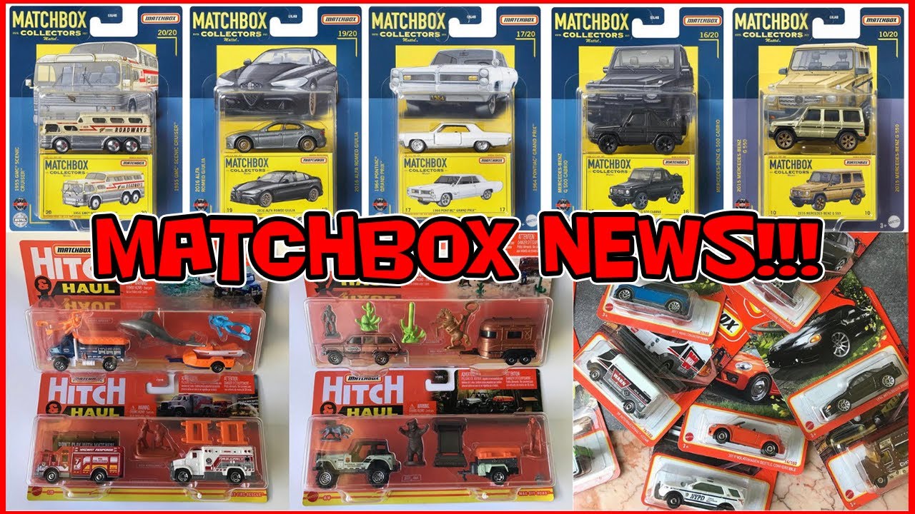 MATCHBOX 2022 Cars, Premium Set, New Hitch and Haul Sets,... MATCHBOX ...