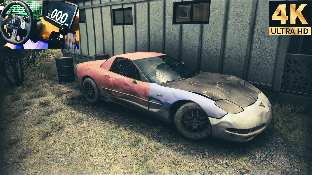 Restoring Corvette Z06 (803HP) | FH5 | Steering Wheel Gameplay ...