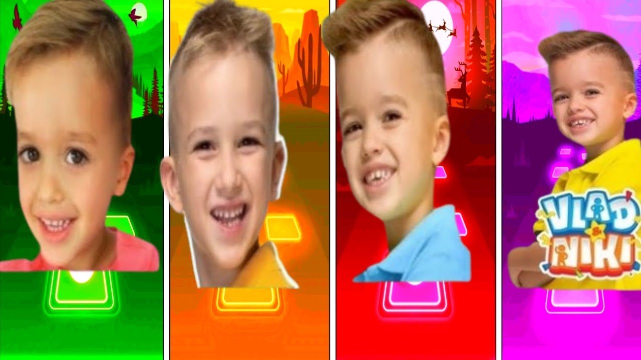 Vlad And Niki & Vlad And Niki (Coffin Dance Team) Tiles Hop Edm Rush ...