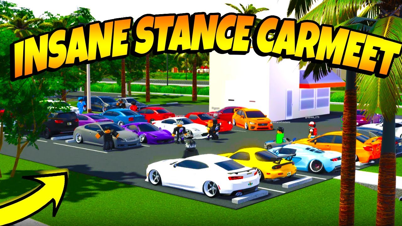 We Brought Out The BEST Stance Cars To This Roblox Carmeet - YouTube