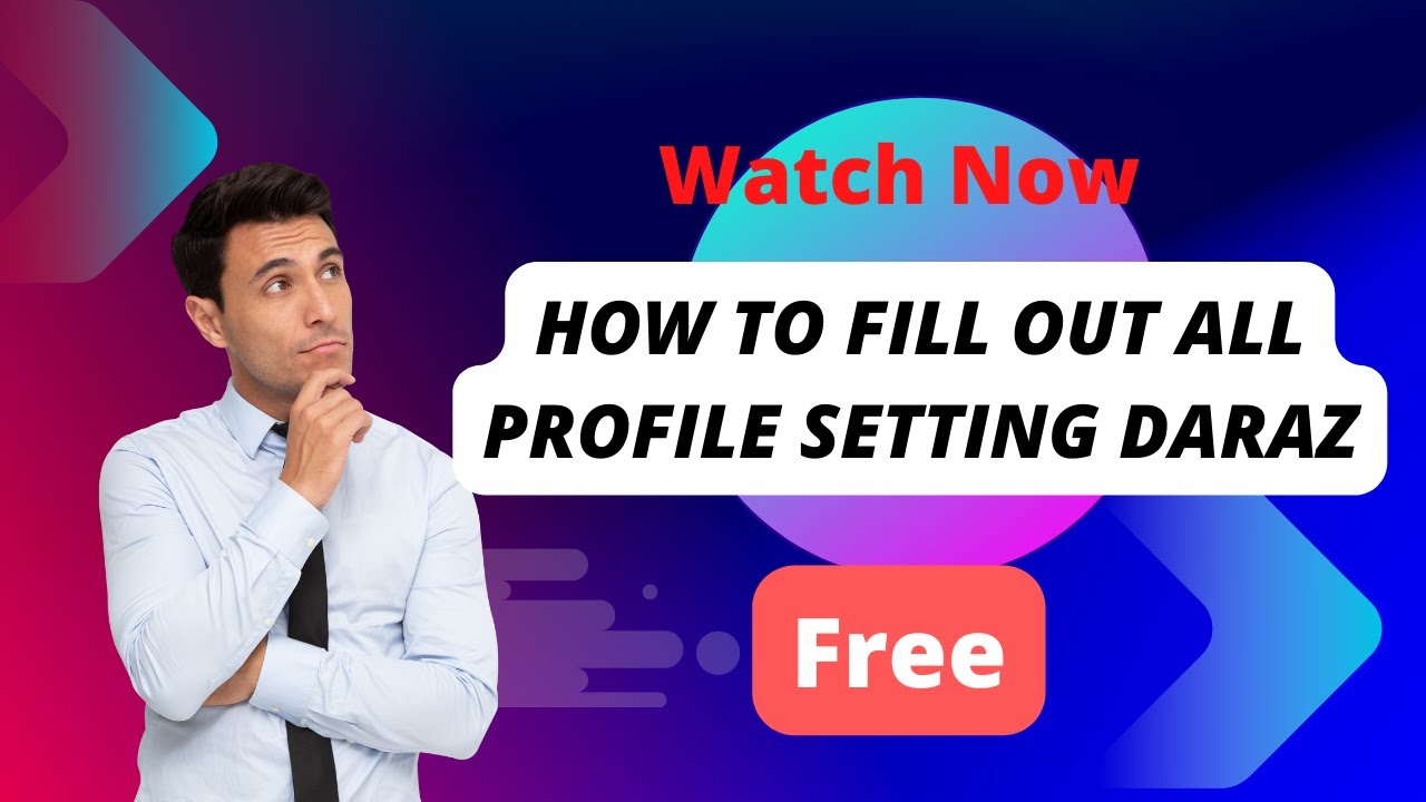 How to fill out all the profile all settings daraz | Profile setting ...