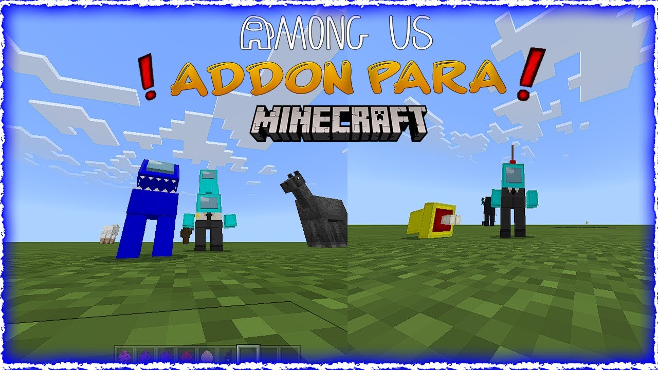 💛 Como tener AMONG US En Minecraft || ADDON PARA MINECRAFT PE 💛 - YouTube
